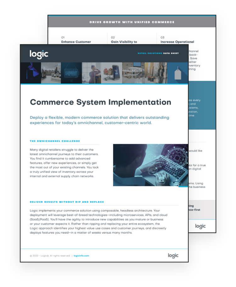 Logic | Datasheet: Commerce System Implementation